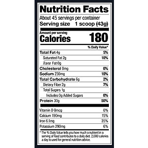 Vega Premium Sport Protein Peanut Butter Protein Powder, Vegan, Non GMO, Gluten Free Plant Based Protein Powder Drink Mix, NSF Certified for Sport, 4lb 4.1 oz