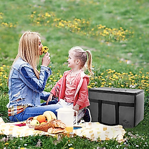 BlueVoy Insulated Food Delivery Bag – Premium Large Commercial Catering Bag for Food Transport - Hot and Cold Thermal Insulated Food Carrier with YKK No Snag Zippers – Ultra Durable Polyester Material