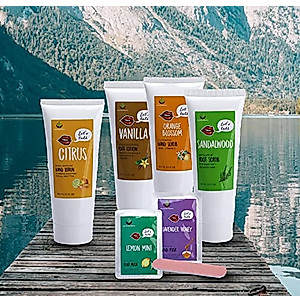 Mother's Day Gift Box Skincare Spa Set. Luxury Spa Gift Set with Hand Mask & Foot Peeling Mask for Working Hands Lotion Gift Set for Hardworking Women & Men! Moisturizing Healing Skincare Kit.