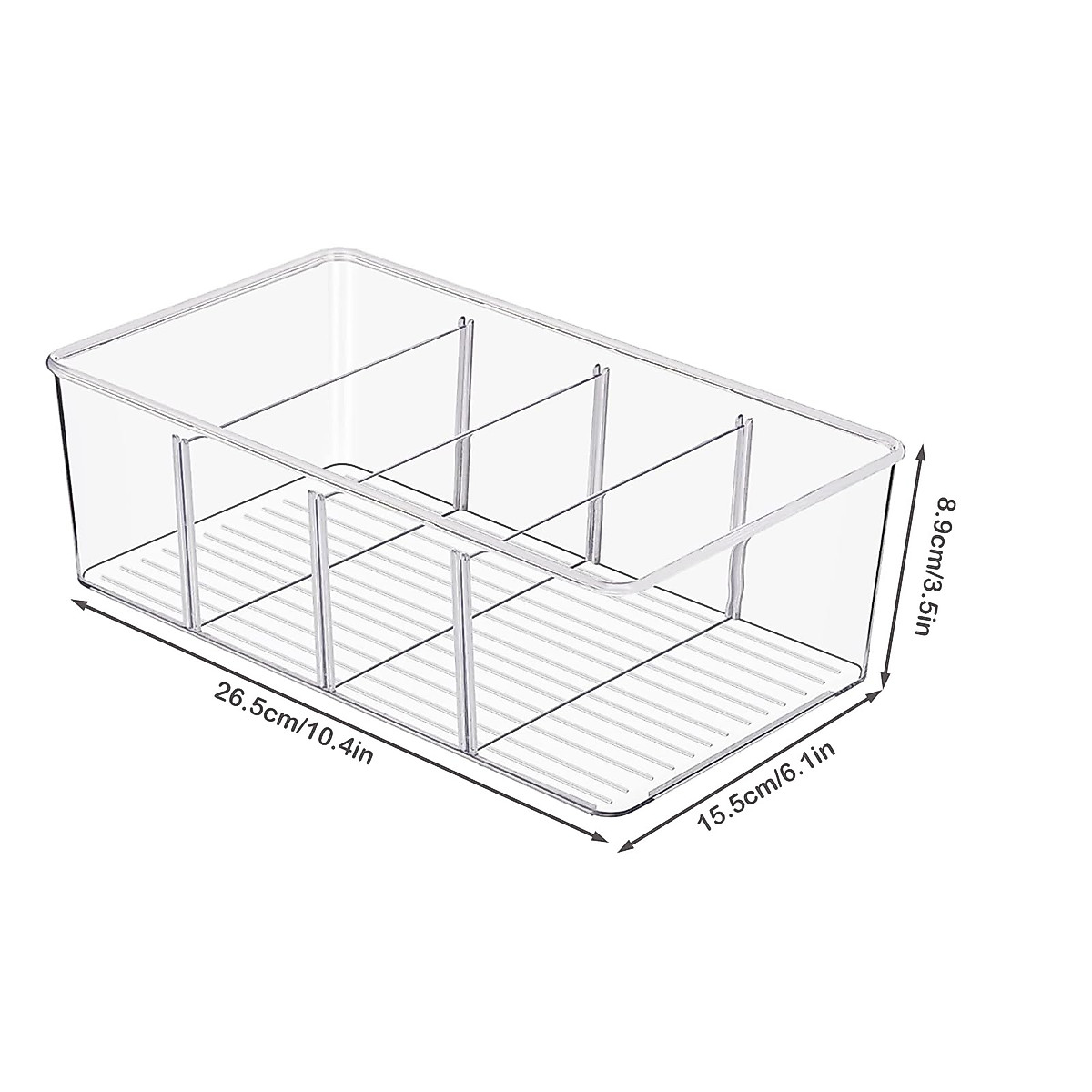 4 Snack Organizer,Pantry Organization and Storage Bins,Kitchen Fridge Cabinet Organizers,Refrigerator Soda Can Organizadores de Cocina,Home Food Plastic Containers,Clear Container,Acrylic Organizing