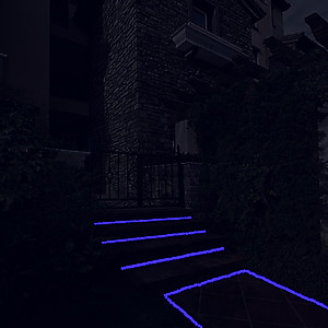 GLOCARNIVAL Glow Pebbles, 480 pcs Blue Glowing Rocks for Outdoor Decor, Garden Lawn Yard, Aquarium, Walkway, Fish Tank, Pathway, Luminous Pebbles Powered by Light or Solar