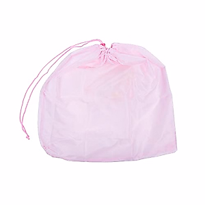 Miamica Travel Laundry Bag, Pink Lemons – Measures 21” x 22” When Fully Opened – Foldable Laundry Bag with Drawstring Closure – Durable, Lightweight Travel Accessories