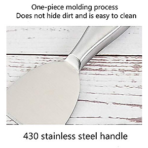 Linwnil 4 Pieces Set Cheese Knives, Steel Stainless Cheese Slicer Cheese Cutter Cheese Fork Light Weight One-Piece Silver Design