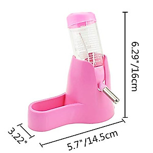 3 in 1 Hamster Water Bottle + Flying Saucer Exercise Wheel for Dwarf Hamster Mouse Rat Hedgehog