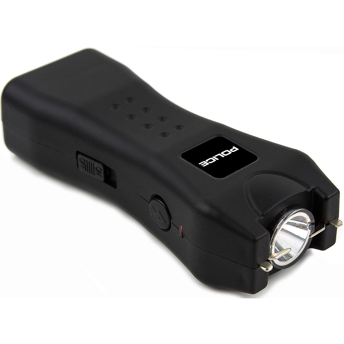 Police Stun Gun 618 - Mini Rechargeable with LED Flashlight, Black