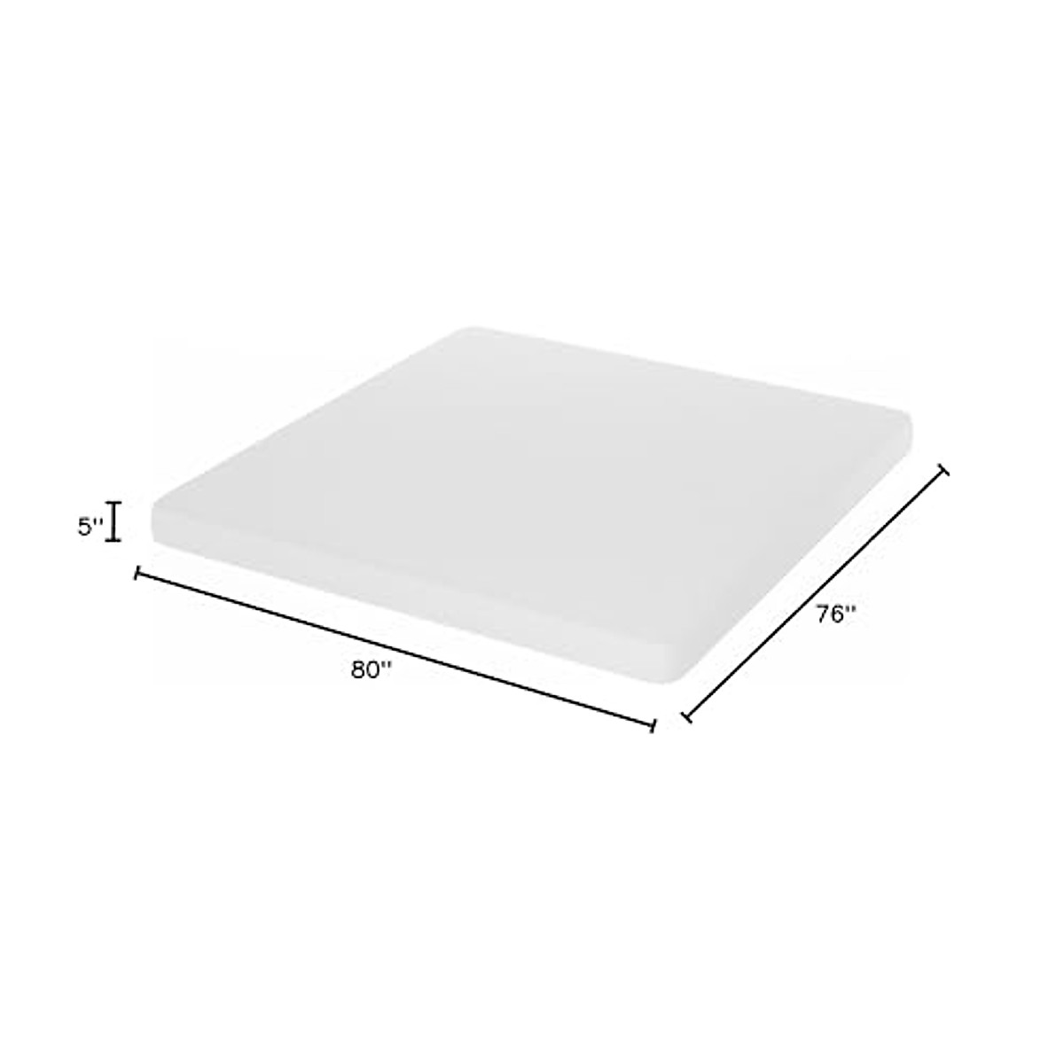 Furinno Tidur Cooling Gel Memory Foam Mattress, 5 Inch, King