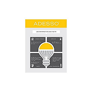 Adesso 3162-22 Kaye LED Desk Lamp Wireless Charging, 7W LED, 5W QI, USB Port, Indoor Lighting Lamps
