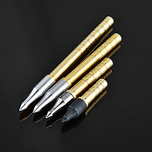 AMEYXGS 6pcs Archery Brass Arrow Weight 100/150/200/250/300 Grains Combo Screw Point Copper Insert