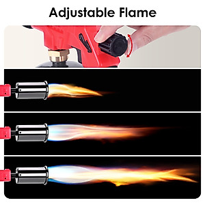 FEPPO Powerful Cooking Propane Torch, Outdoor Kitchen Cooking Torch Charcoal Torch Lighter, Grilling Culinary Kitchen Torch for BBQ Searing Steak, Creme Brulee (Tank Not Included)