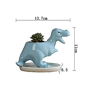 1PC Resin flower pot ceramic cactus pots Desk Flower Pot ceramic vases for flowers Container Holder bonsai plant pot Ceramics plant pot ceramic nursery pots animal Basin holder