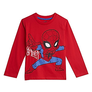 Marvel Avengers Hulk Black Panther Spider-Man Little Boys 3 Pack T-Shirts Multicolored 7-8