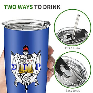 twevosrd Stainless Steel Tumbler 20 Oz Insulated Mug with Lid Suit for Hot/Iced Coffee Tea Wine,Paraphernalia Gift Cup for Women & Girls
