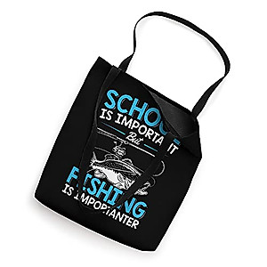 Kids Fishing Shirt Youth Boys Fish Lover Teen Boys Fishing Tote Bag