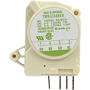 Edgewater Parts WR09X10049, WR9X489, WR9X488 Defrost Timer Control Compatible With GE Refrigerator Exact Fit (Models: GTS, TFX, HTS, MTX, CSX And More)