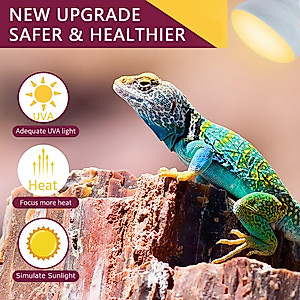 REPTI HOME Reptile Heat Lamp-150W Heat Lamp Bulbs for Reptiles, UVA Daily Heat Lamp, Reptile Basking Bulb for Bearded Dragon, Lizard, Turtle, Snake, Gecko (1Pack)
