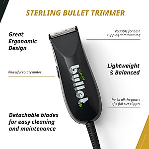 Wahl Professional Sterling 4 Clipper Bullet Trimmer Combo Professional Quality Electric Hair Tools Silver