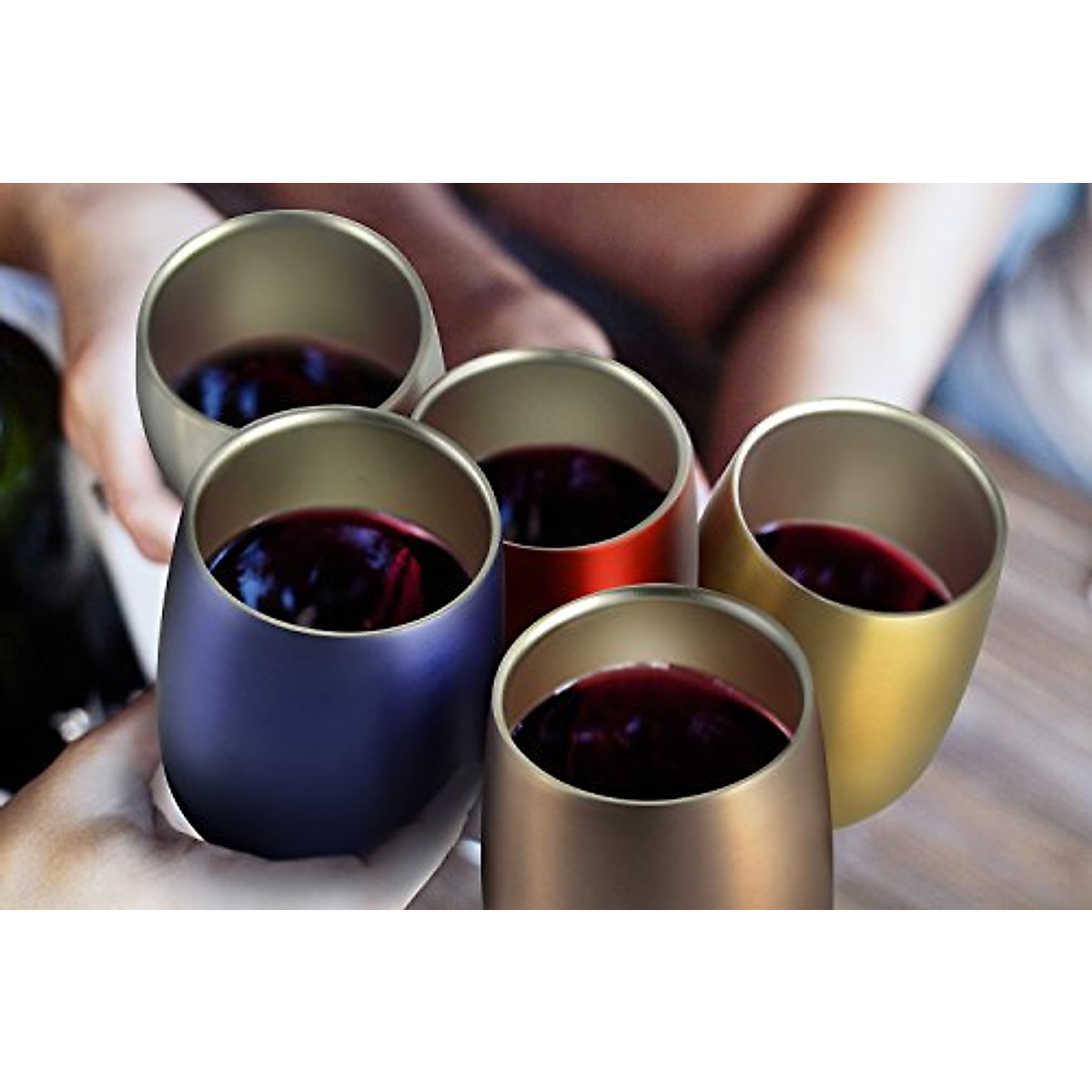 Asobu Imperial Wine Insulated Cup, Silver