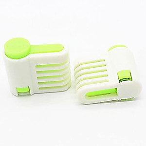 UPKOCH 5pairs Bread Kitchen Stratification Cutting Bakeware Tool Leveler Fixator Cut Slicing Green Slicer Layer Accessories Plastic Shopgreen Layers for Toast Cutter Cake Slice Pastry