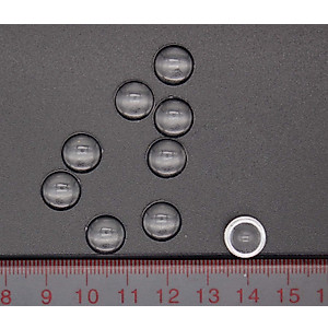 10pcs x 10MM LED Optical Lens Smooth Convex Lens for 1W 3W LED Lens
