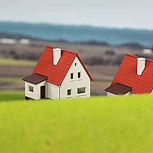 One Set N Scale 1:160 Model Village House Assembled Model Architectural Building Layout JZN03R