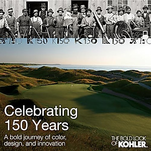 KOHLER Bathroom Faucet, Bathroom Sink Faucet, Purist Collection, 2-Handle Widespread Faucet with Metal Drain, Polished Chrome, K-14406-4-CP