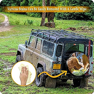 Custom Spare Tire Cover Personalized Tire Cover Customize Your Photo Text Logo Waterproof Dust-Proof Wheel Tire Covers Protectors Universal All Vehicles Trailer Camper RV RV SUV (15 inch)