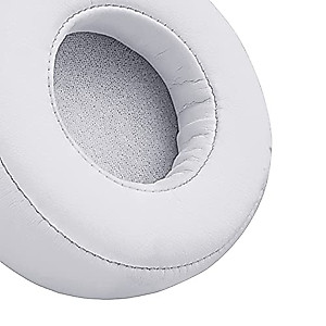 Geekria QuickFit Replacement Ear Pads for Monster Beats Pro Detox Headphones Ear Cushions, Headset Earpads, Ear Cups Repair Parts (White)