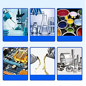 10Pcs 33.82oz/1000ml Plastic Bottles, Lab Cylindrical Chemical Reagent Bottle, Wide Mouth Laboratory Reagent Polyethylene Bottle Sample Sealing Liquid Storage Container for Food Store Translucent