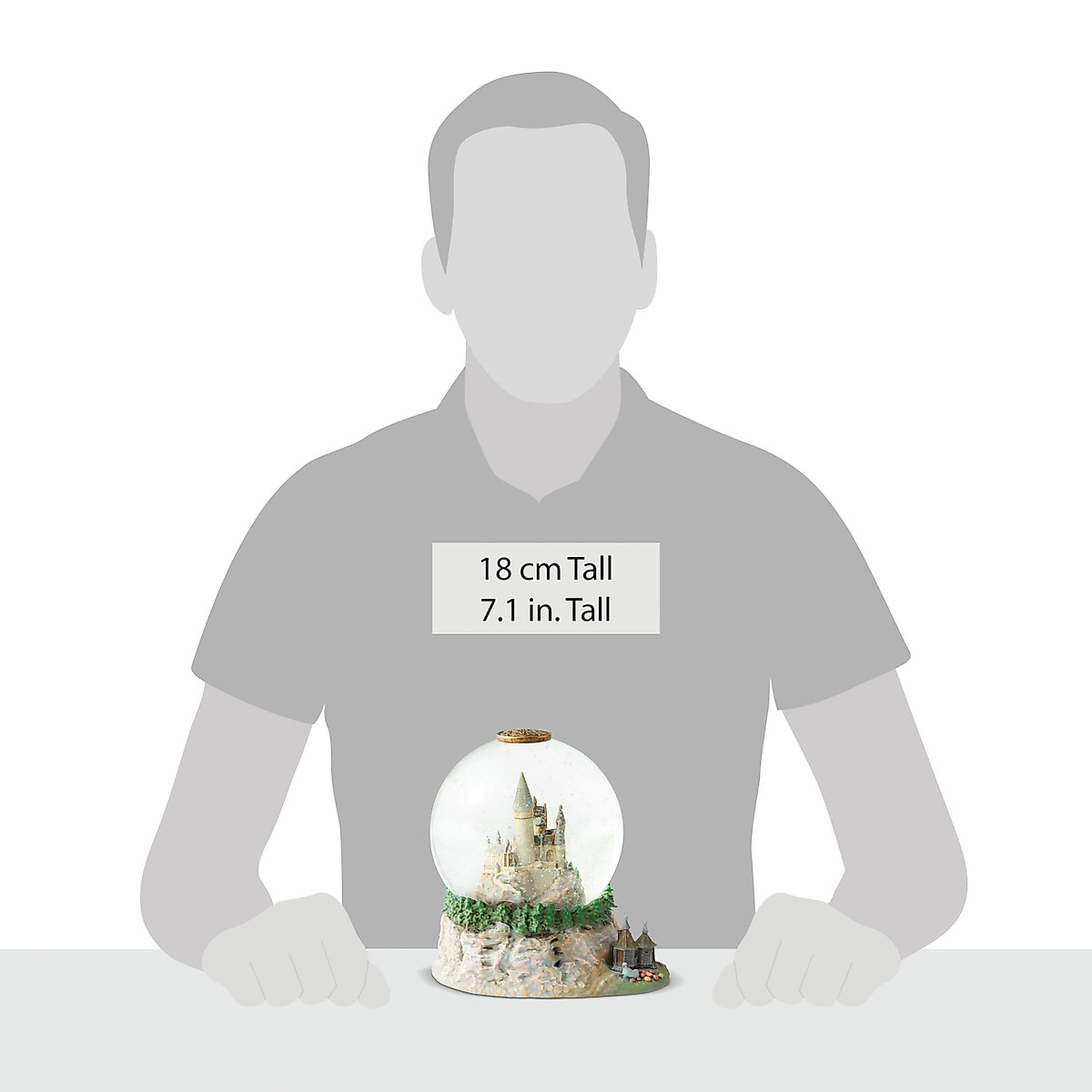 Enesco - 6004342 Wizarding World of Harry Potter Hogwarts Castle Water Globe, 7.1", Multicolor