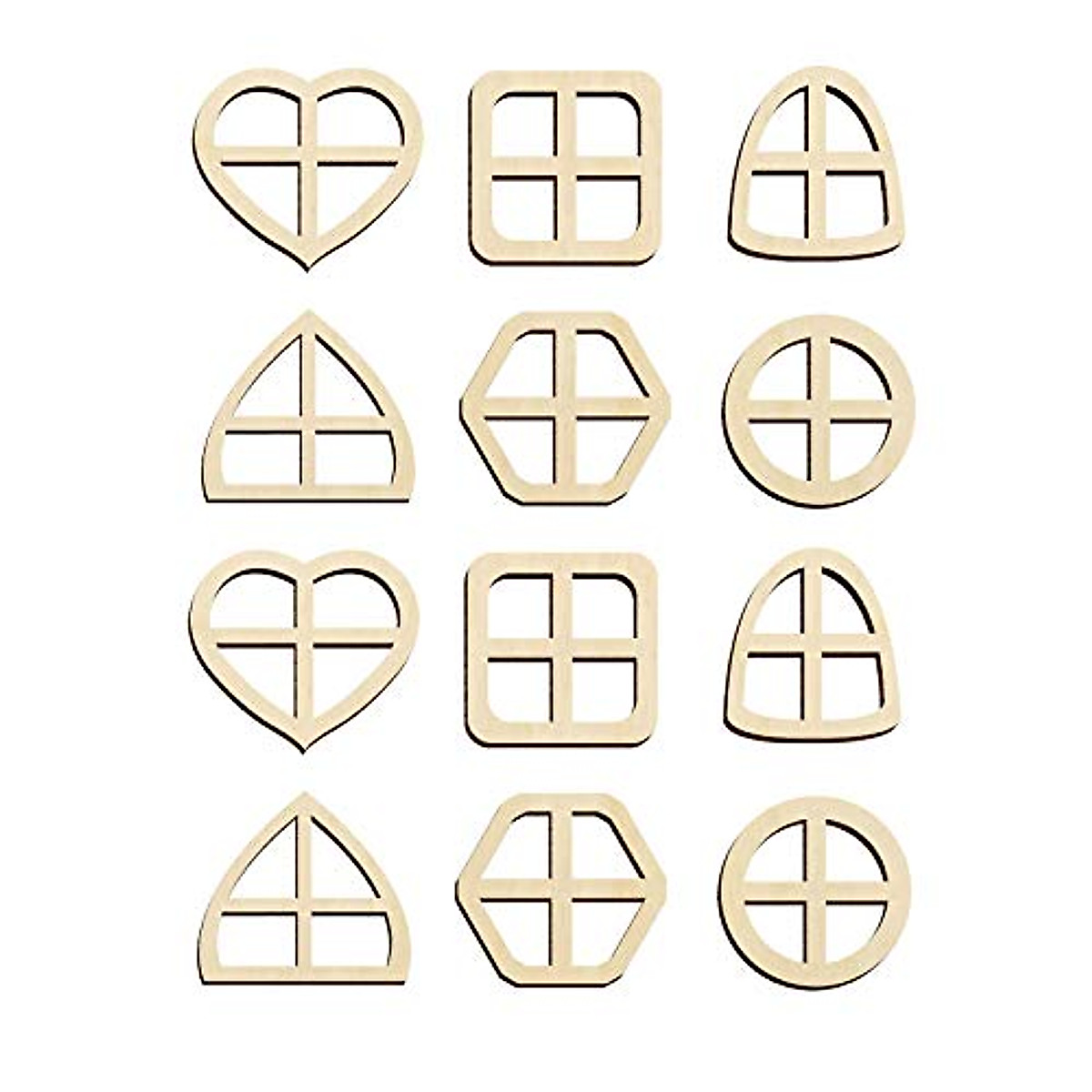 Set of 12 Fairy Window Craft Kit Mixed Pack of Fairy Door Accessories for Fairy Garden