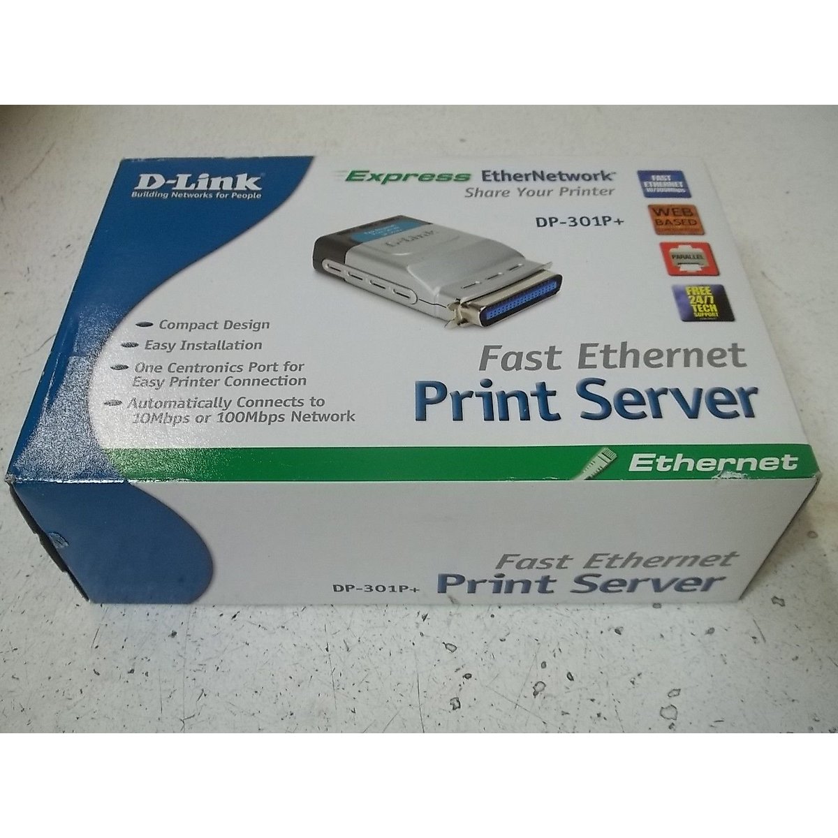D-Link DP-301P+ 10/100TX 1-Centronic Port Print Server