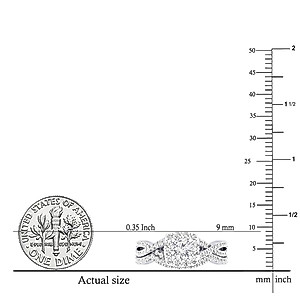 Dazzlingrock Collection 5mm Round White Diamond Swirl Style Halo Engagement Ring Set for Women (Diamond 0.50 ctw, Color I-J, Clarity I1-I2) in 14K White Gold Size 7