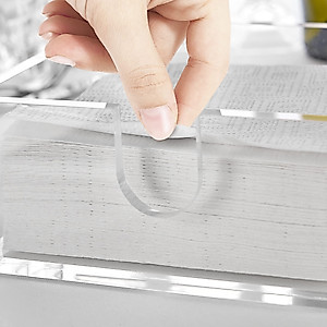 Acrylic Napkin Holder with Elegant Weighted Patterns - Napkin Holder for Table - Napkin Holders for Kitchen - Bathroom Paper Towel Holder - Napkin Dispenser - Outdoor Napkin Holder