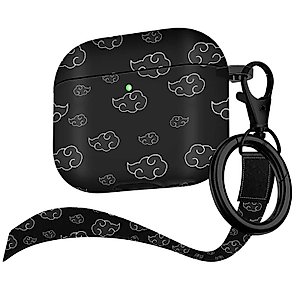 Maxjoy for Airpods 3rd Generation Case, Anime Cartoon Cute Design Series Apple Airpod 3 Case Cover for Airpods 3rd Generation 2021, Wireless AirPods 3 Cases for Men Women, Anime White Cloud Lanyard