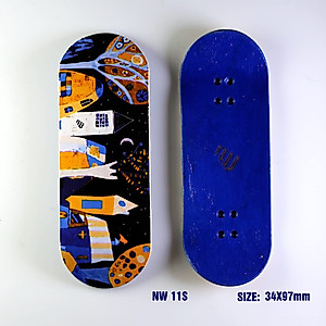 Christmas packaging NOAHWOOD 8s Fingerboard Complete (NW8s 360flip 97x34mm Handmade Maple Wooden Deck + NW ii Prince Trucks 34mm + NWiii Logo Wheels Christmas Eve II