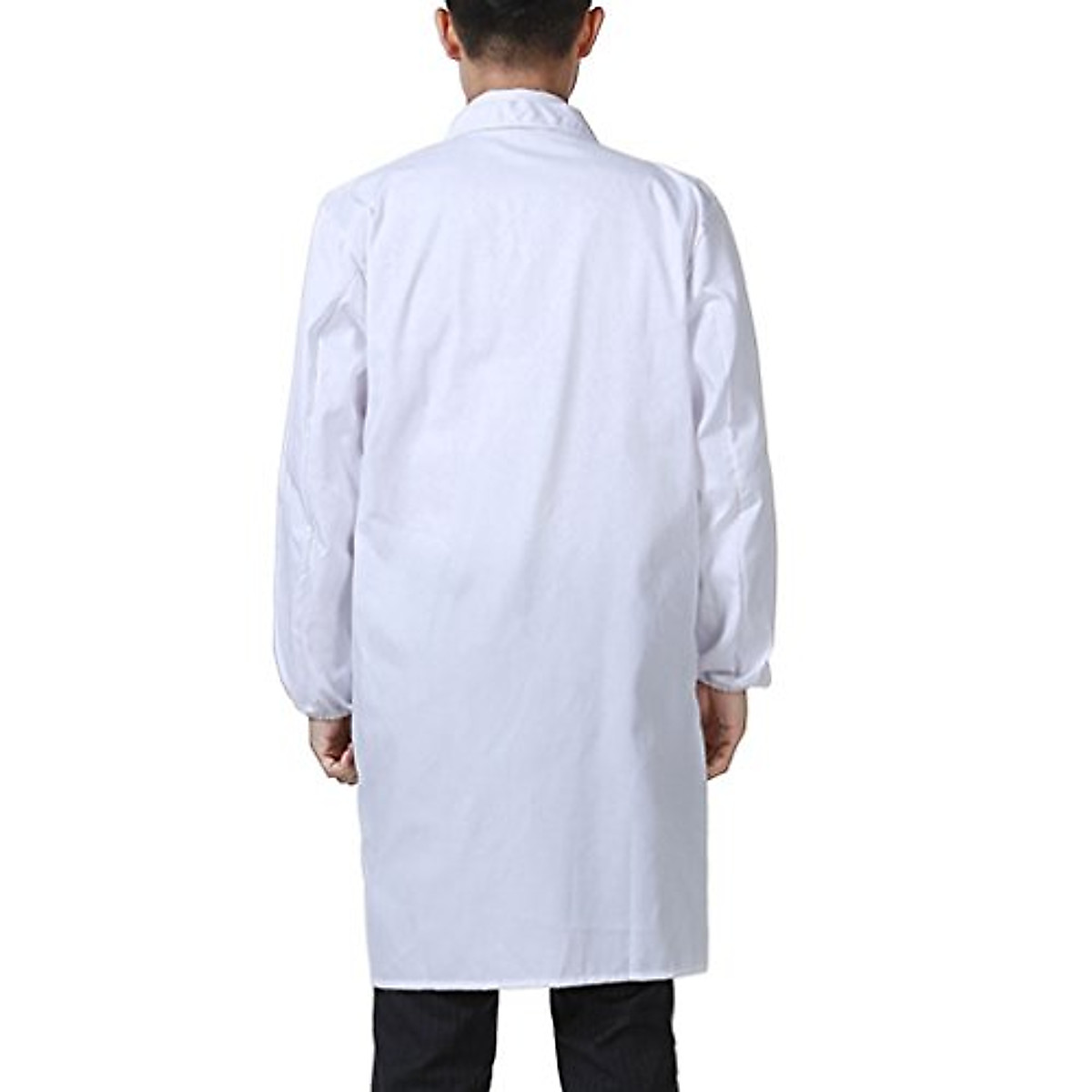 Zhtoly Men Consultation Lab Coat, Women Sscientist Costume Coat - 39 Inch Long Sleeve, White