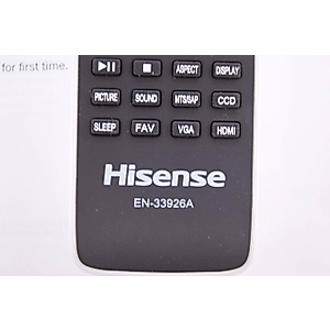 OEM Remote - Hisense EN-33926A for Select Hisense/Sharp TVs (Renewed)
