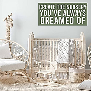 7 Woodland Baby Nursery Closet Organizer Dividers For Girls or Boys Clothing, Grey Age Size Hanger Organization For Kid, Toddler, Infant, Newborn Clothes Must Have, Shower Gift Supplies, 0-24 Months