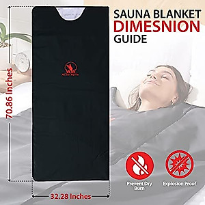 All Star Warrior Premium Sauna Blanket for Weight Loss and Detox - Higher Dose Infrared Sauna Blanket - Portable Sauna Infrared Blanket Personal Saunas - Portable Sauna for Home Sauna for Weight Loss
