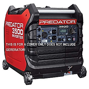 Fits the Harbor Freight Predator Inverter 3500 watt Generator Cover Custom Fit (BLACK)