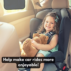 Harrier Hardware Baby & Passenger Side Window Cling Sun Shade, 4-Pack (20 x 12 inches)