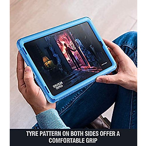 Poetic TurtleSkin Heavy Duty Case Designed for Galaxy Tab A 10.1 2019, Model SM-T510/T515, Rugged Shockproof Drop Protection Kids Friendly Silicone Cover Case, Blue