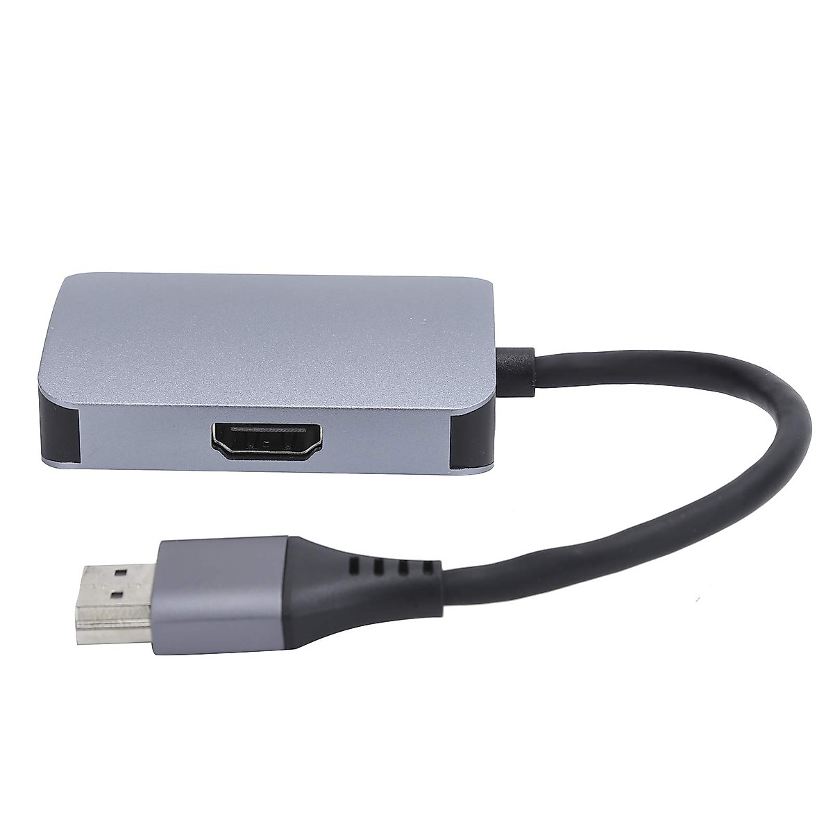 HDMI to VGA with Audio Adapter, 4 in 1 HDMI Converter o HDMIVGAMicro USB+3.5mm Audio Adapter Docking Station, Compatible for Computer, Desktop, Laptop, PC, Monitor, Projector,