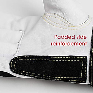 YESWELDER Premium Goatskin TIG Welding Gloves | Top Grain Leather | High Dexterity |True - Fit-XL