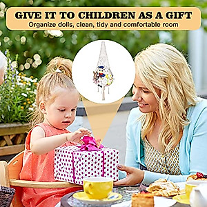 Hircviy Stuffed Animal Net or Hammock Handmade Large Macrame Toy Display Hammock Organizer for Corners, Walls and Ceiling Hanging Plushie Net Toys Holder for Kids Room Boho Storage