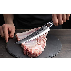 Oxford CHEF Boning (Fillet) Knife 6.5 inch Best Damascus- Japanese- VG10 Super Steel 67 Layer High Carbon Stainless Steel-Razor Sharp, Stain & Corrosion Resistant, Awesome Edge Retention