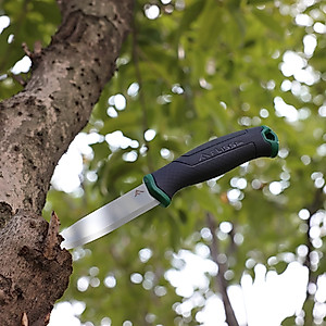 FLISSA Survival Hunting Knife and Bushcraft Knife, with Sheath