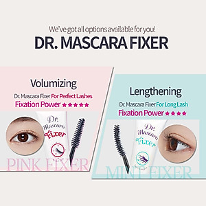 ETUDE Dr. Mascara Fixer For Perfect Lash 01 (Natural Volume Up) NEW 21AD | Long-Lasting Smudge-Proof Mascara Fixer with Care Effect | Eyelash Primer | Korean Makeup