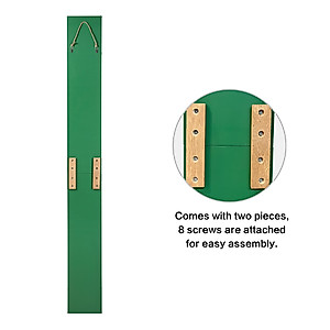 Glitzhome 60"L Wooden St. Patrick's Porch Sign, Happy St Patrick's Day Vertical Porch Decor for Home Front Door Yard Party