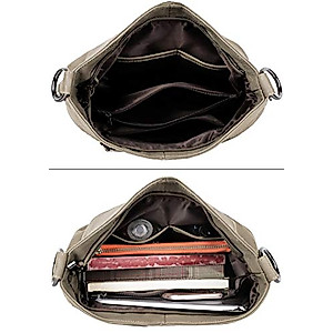 YALUXE Genuine Leather Shoulder Bag Stylish Womens Crossbody Travel Top-Handle Mothers Day Gifts